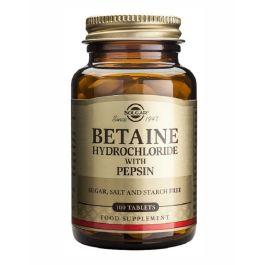 Betaína clorhidrato con Pepsina SOLGAR 100 comprimidos