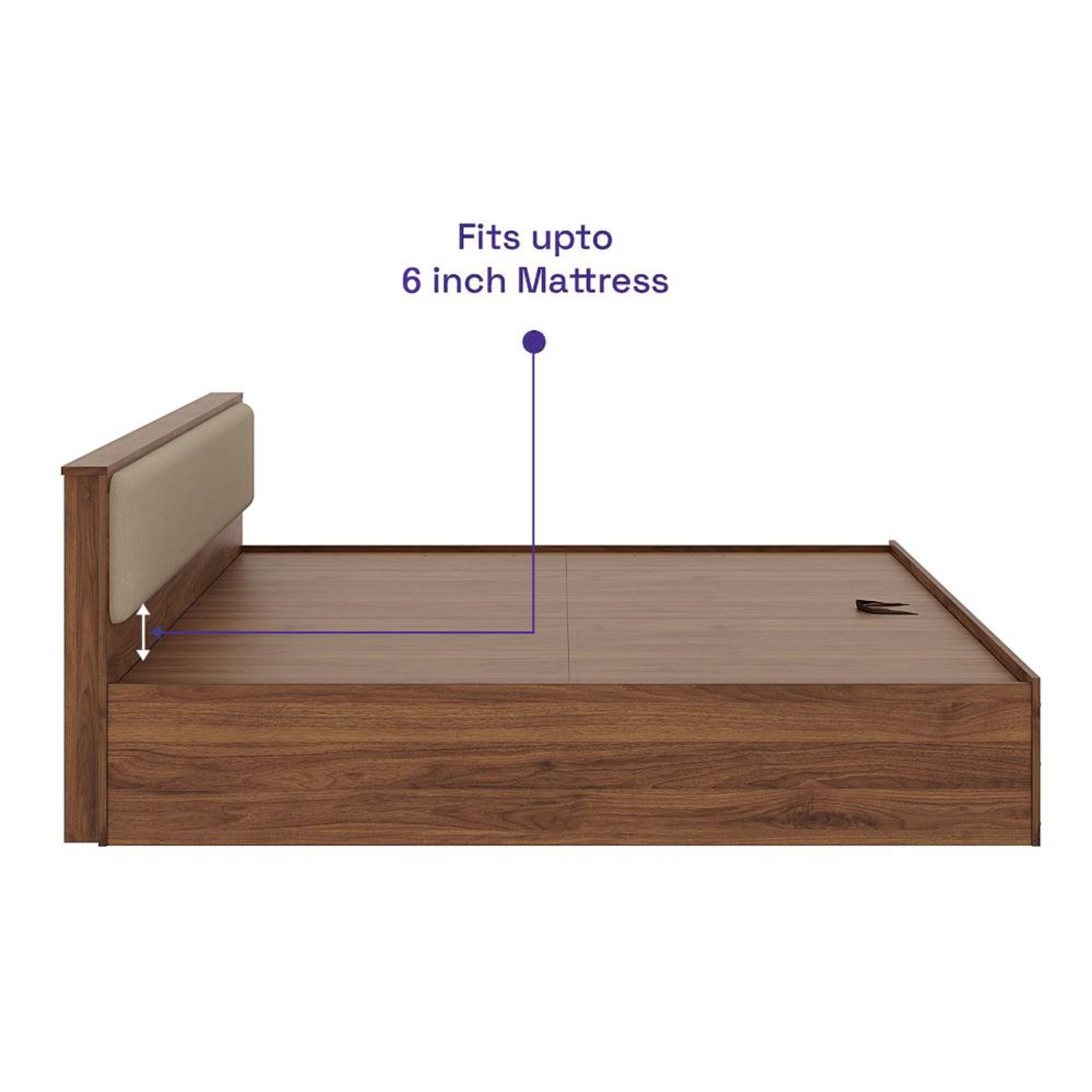 Buy Engineered Bed Taurus Upholstered Hydraulic Online At Best Price In ...