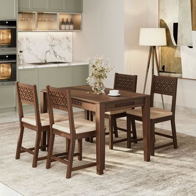 Dining Table Set: Buy Fanila 4 Seater Dining Set Online at Best Price ...