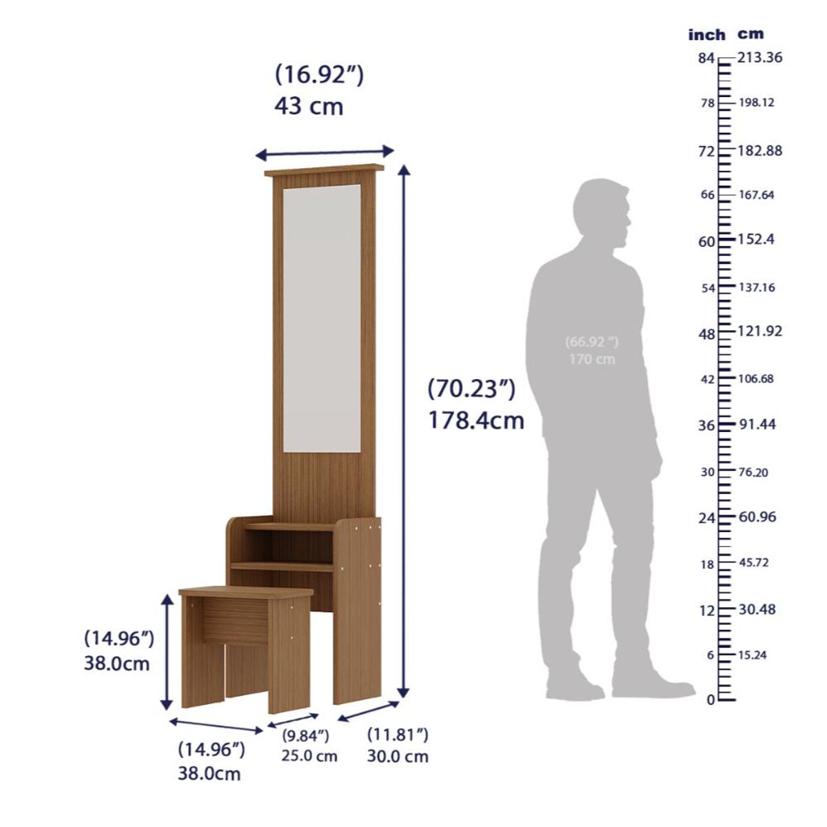 Buy Engineered Wood Dressing Table Heka Online At Best Price In India ...