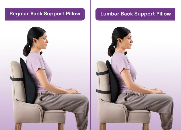 Buy Back Support For Chair | Best Back Support Pillow | Wakefit