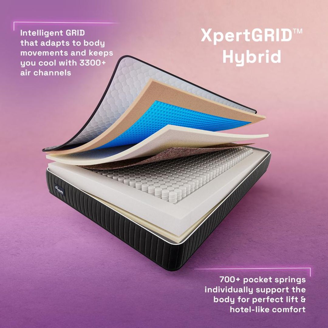 Buy XpertGRID™ Hybrid Pocket Spring Mattress Online at Best Price ...