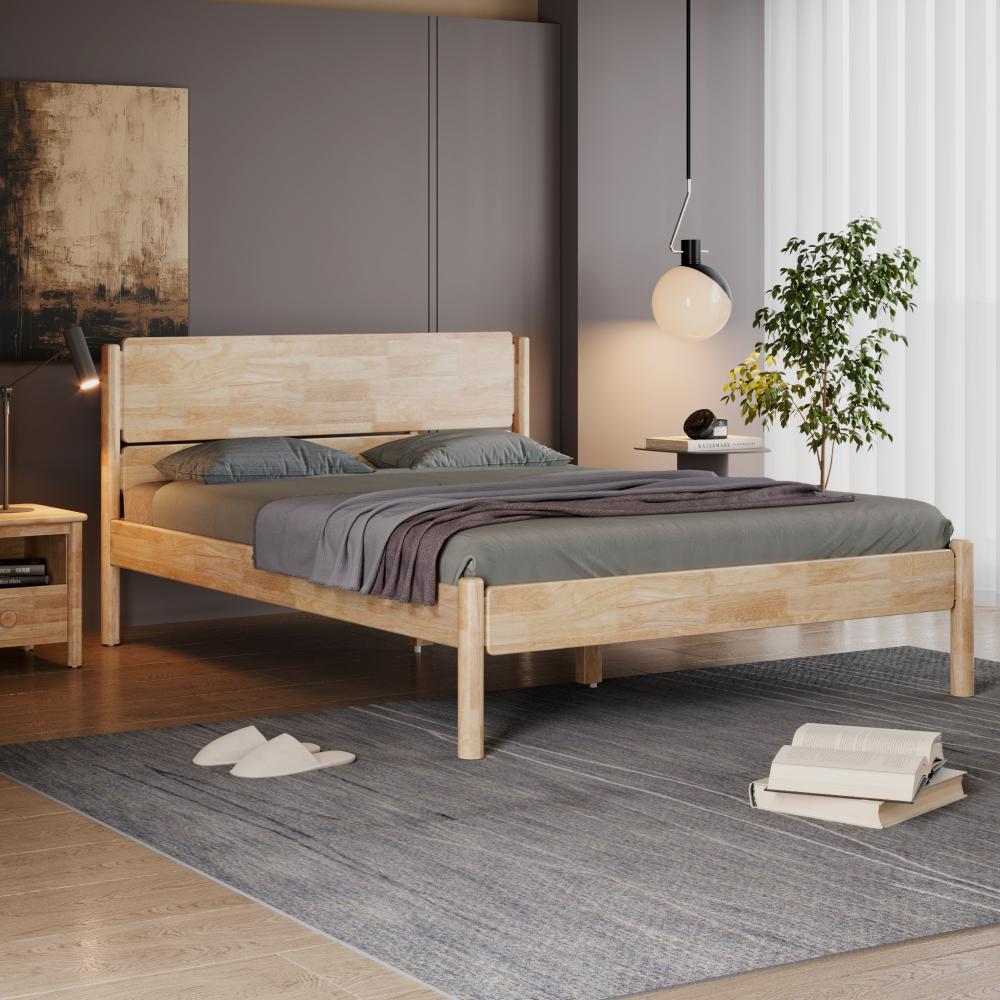 Wakefit solid wood bed store