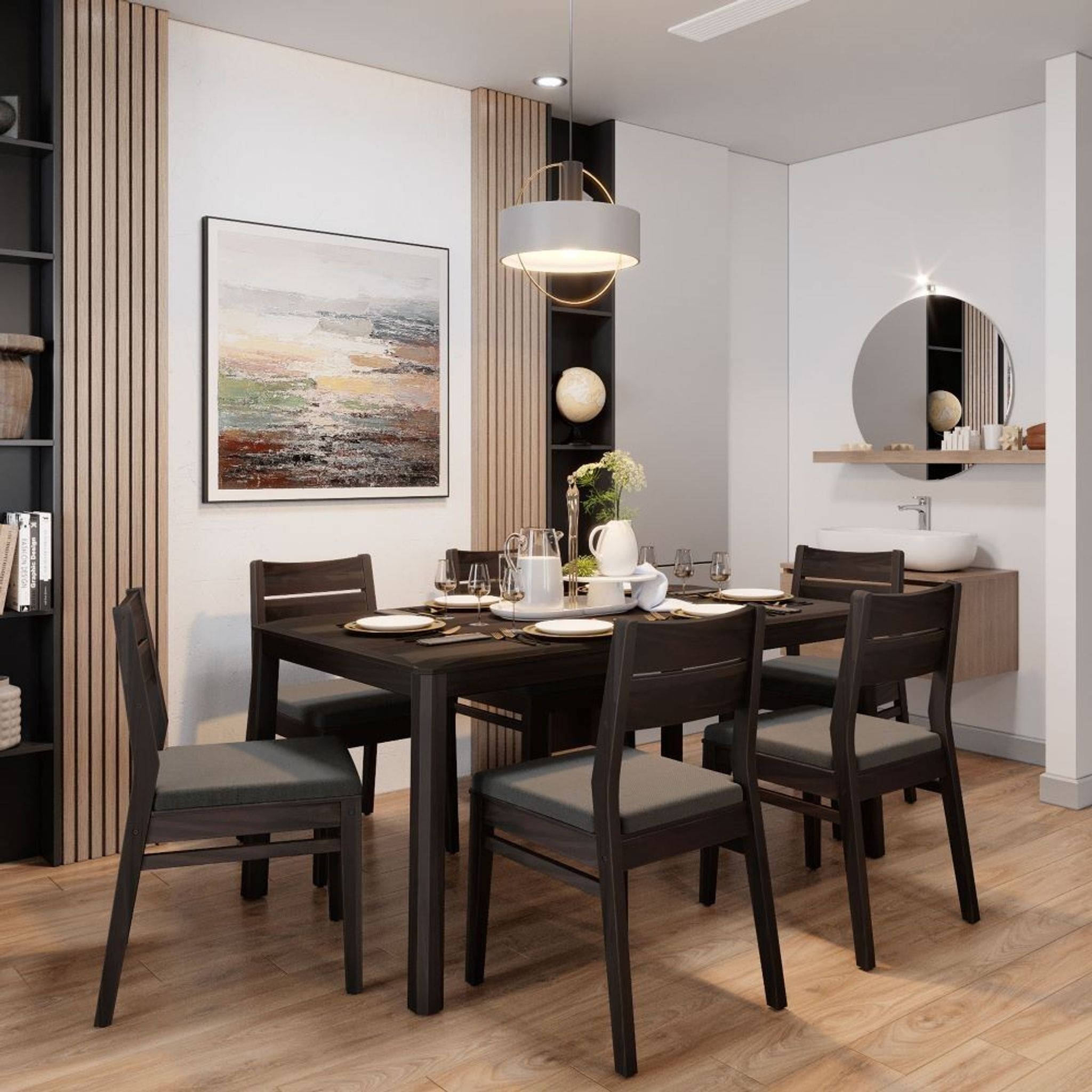 Buy 6 Seater Dining table Online at Starting From ₹4999 | Wakefit