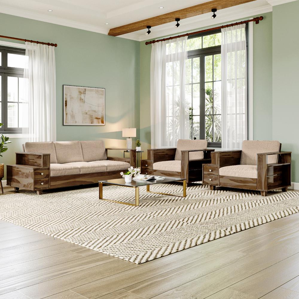 Buy Solid Wood Sofa Set Bahamas Online At Best Price In India Wakefit