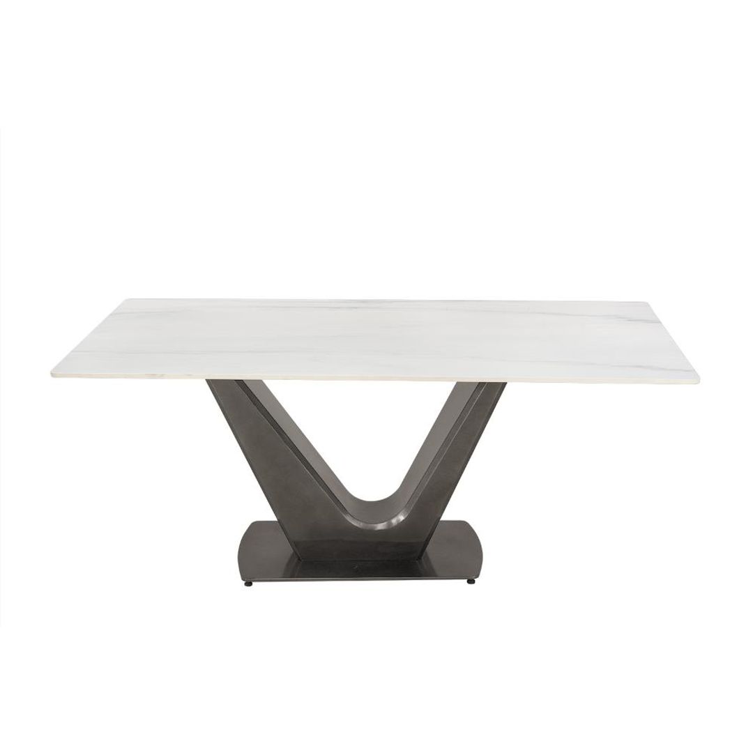 Buy Bagna Glass And Steel Dining Table Online At Best Price In India ...