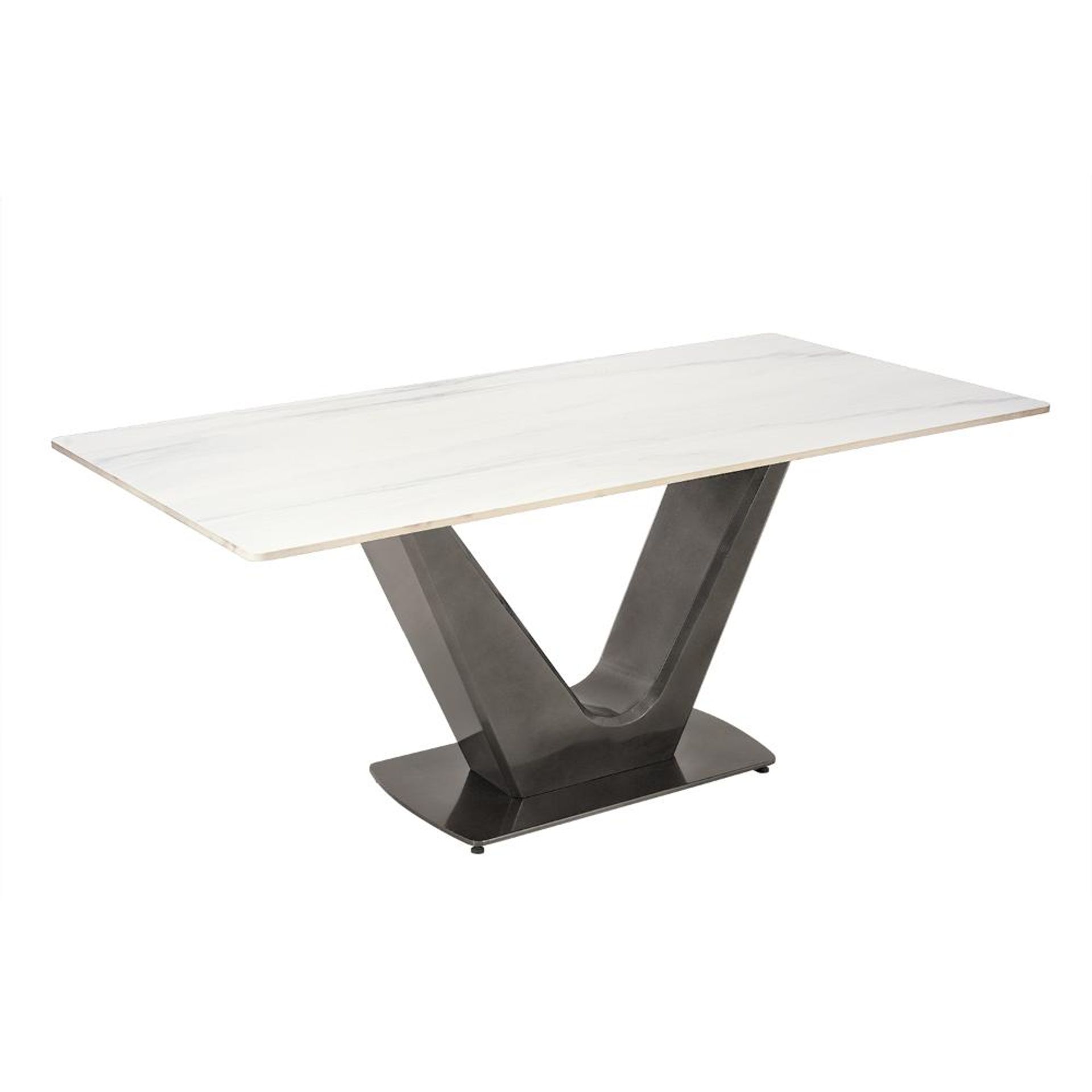 Buy Bagna Glass And Steel Dining Table Online At Best Price In India ...