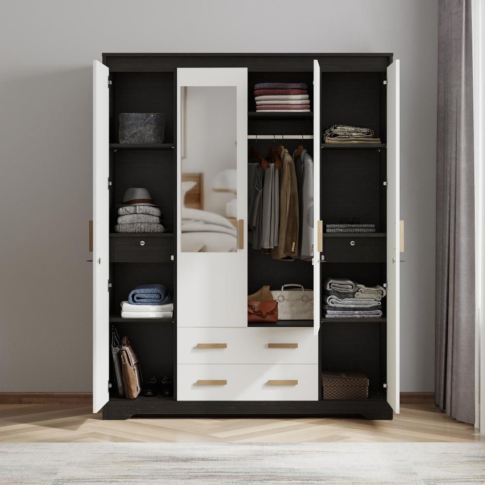 Wakefit 4 door wardrobe store