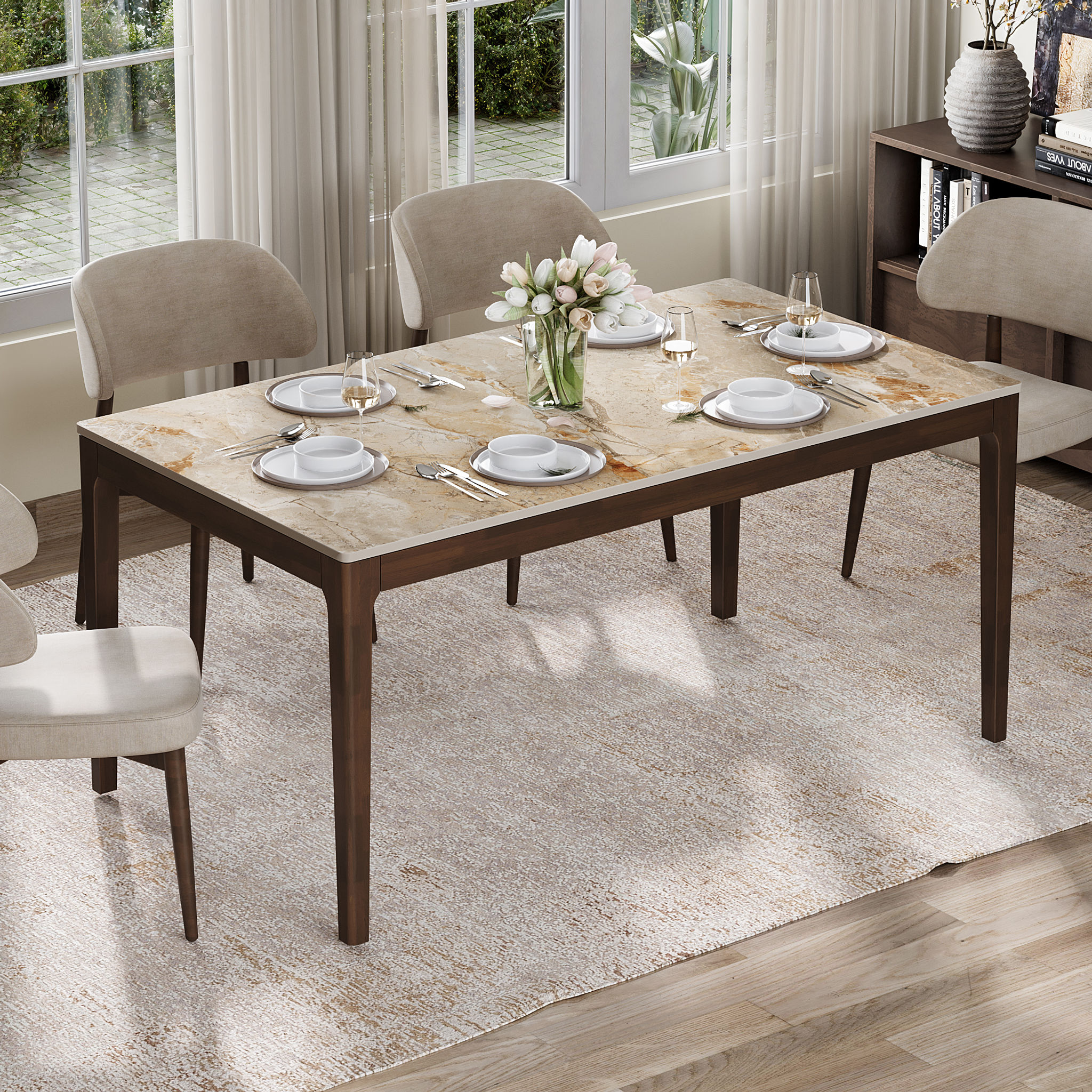Shop 6 Seater Dining Table Online at Best Prices in India