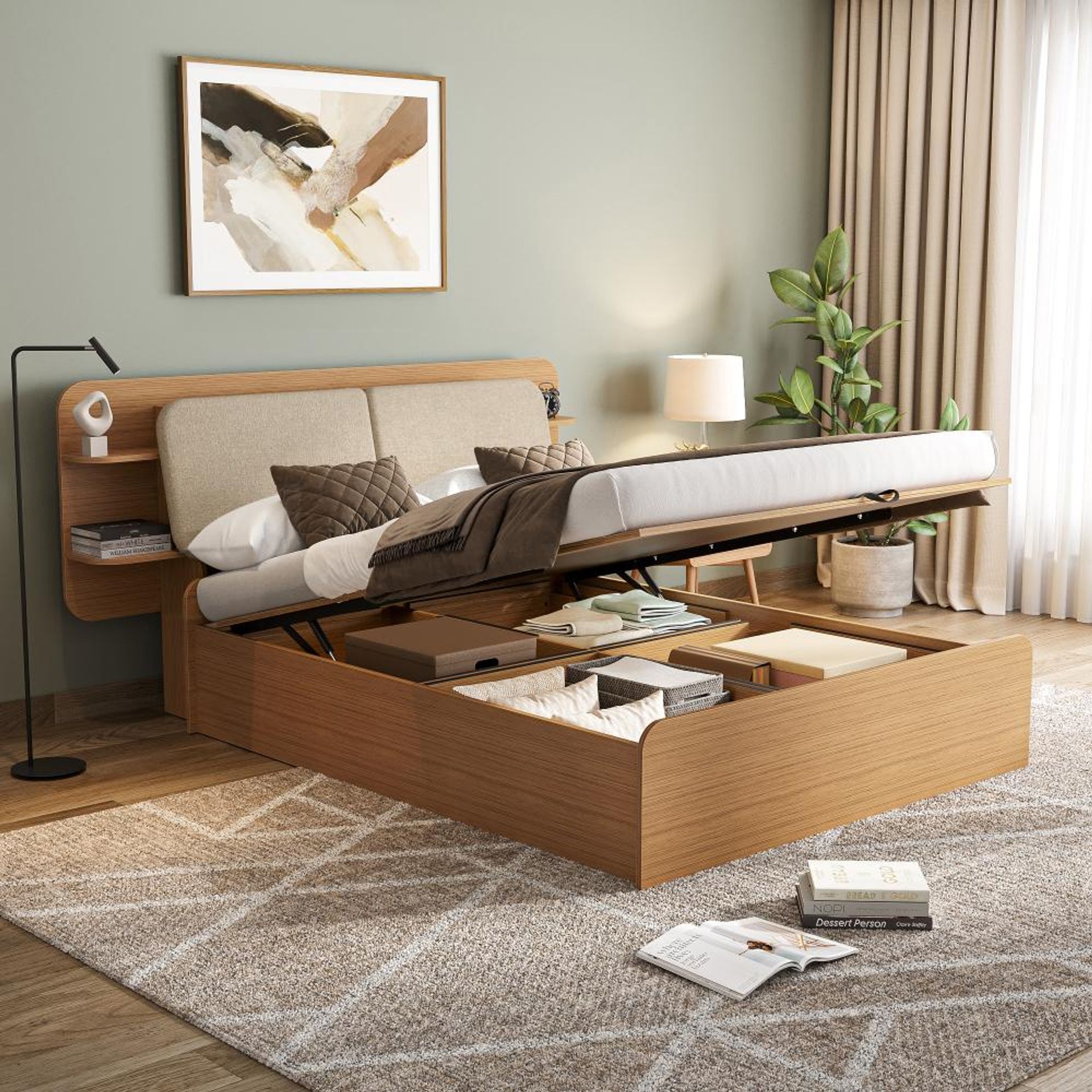 Buy Engineered Wood Bed Scandi Online At Best Price In India | Wakefit