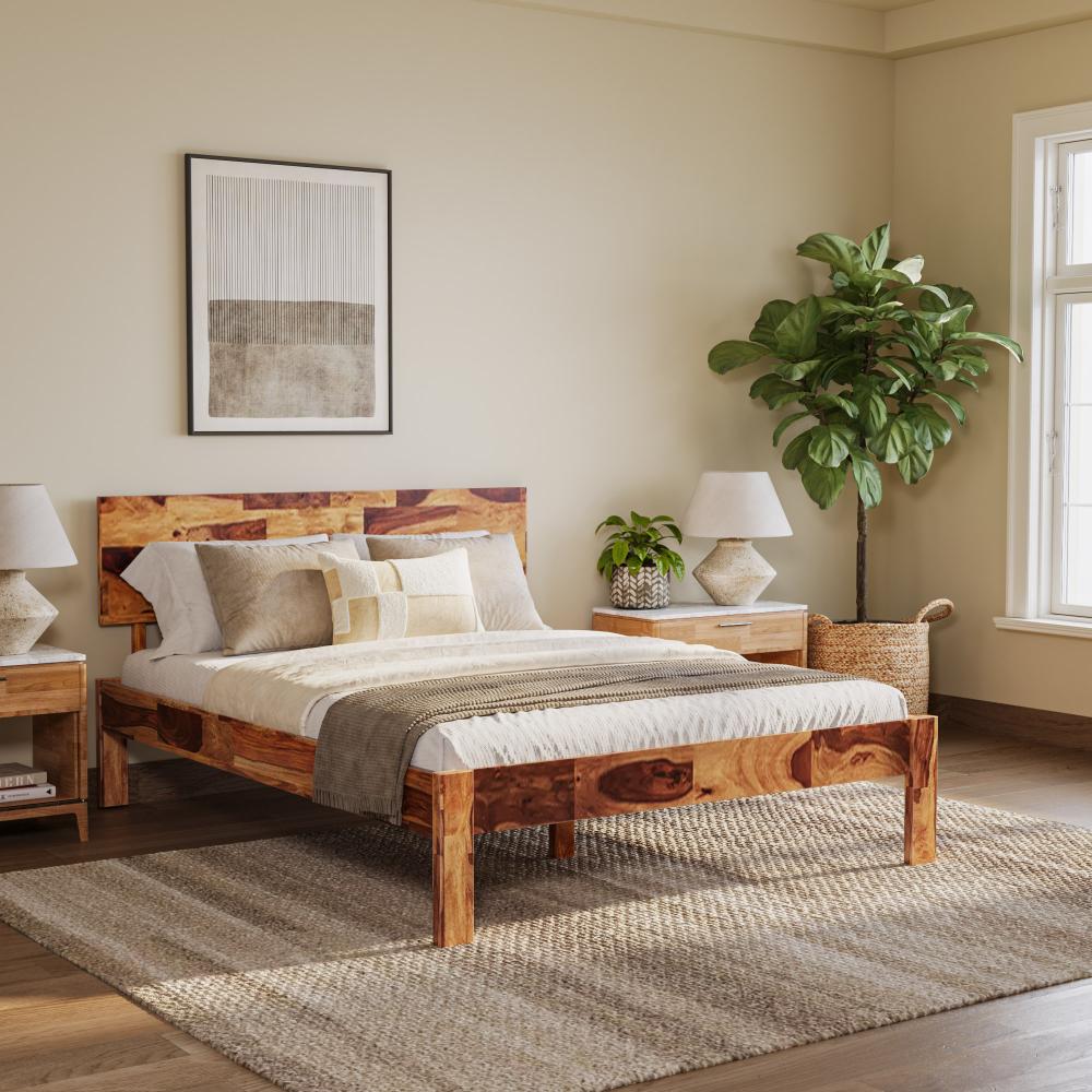 Buy Andromeda Sheesham Wood Bed with Storage for 18898 Wakefit