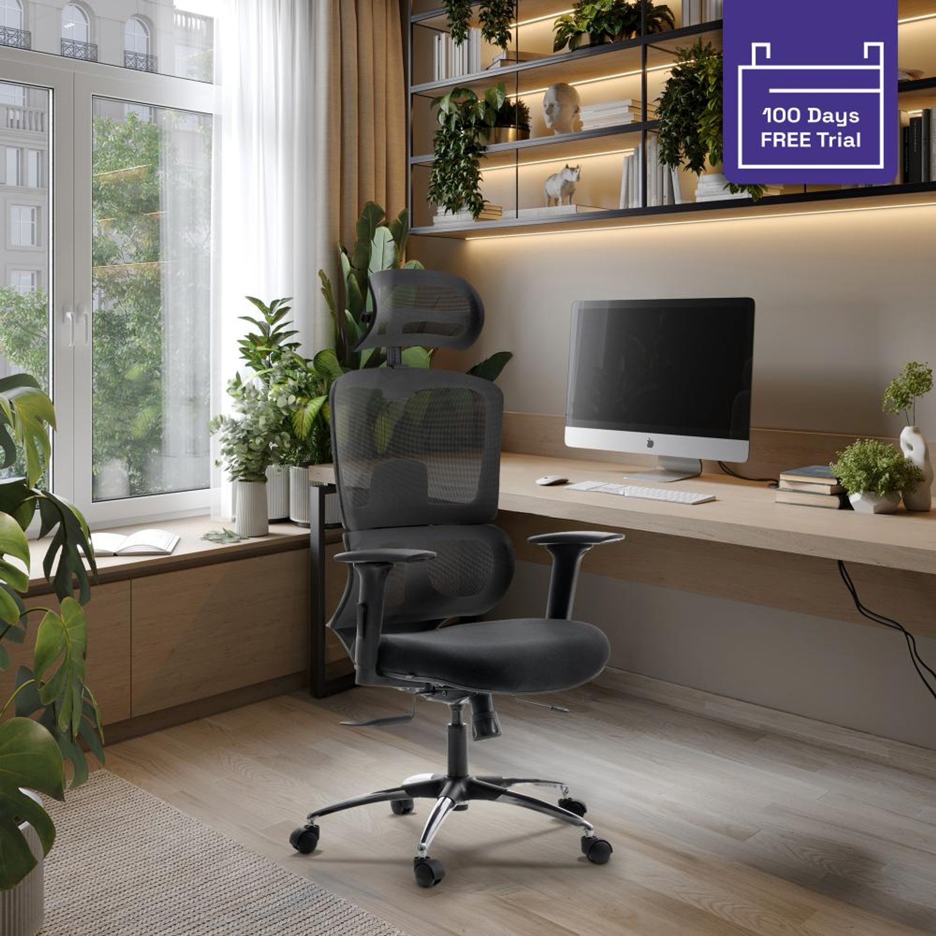 Buy Trivon Double Back Office Chair Online At Best Price In India | Wakefit