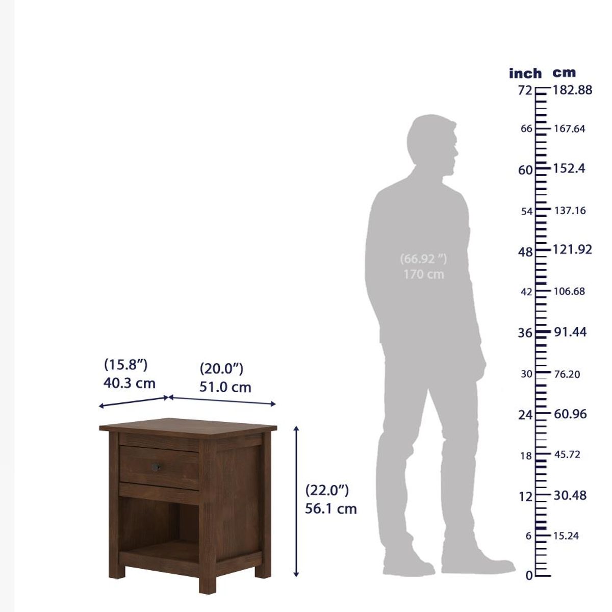 Buy Idris Bedside Table Online At Best Price In India | Wakefit