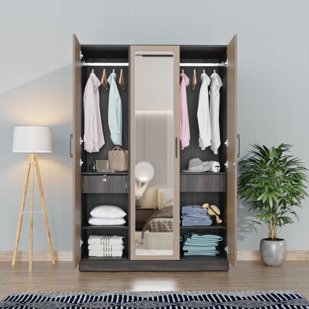 Buy Cashmere Plus 3 Door Engineered Wood Wardrobe Online at Best prices ...