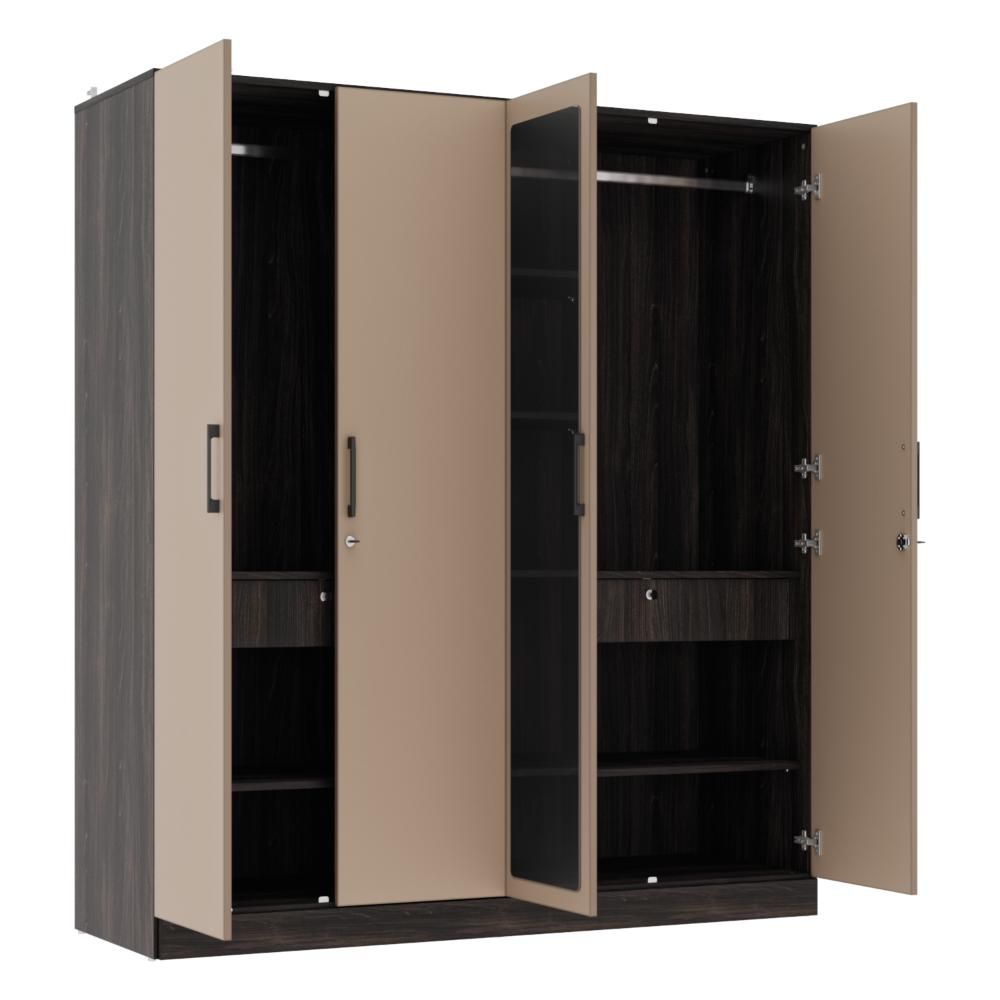 Wakefit 4 door wardrobe store
