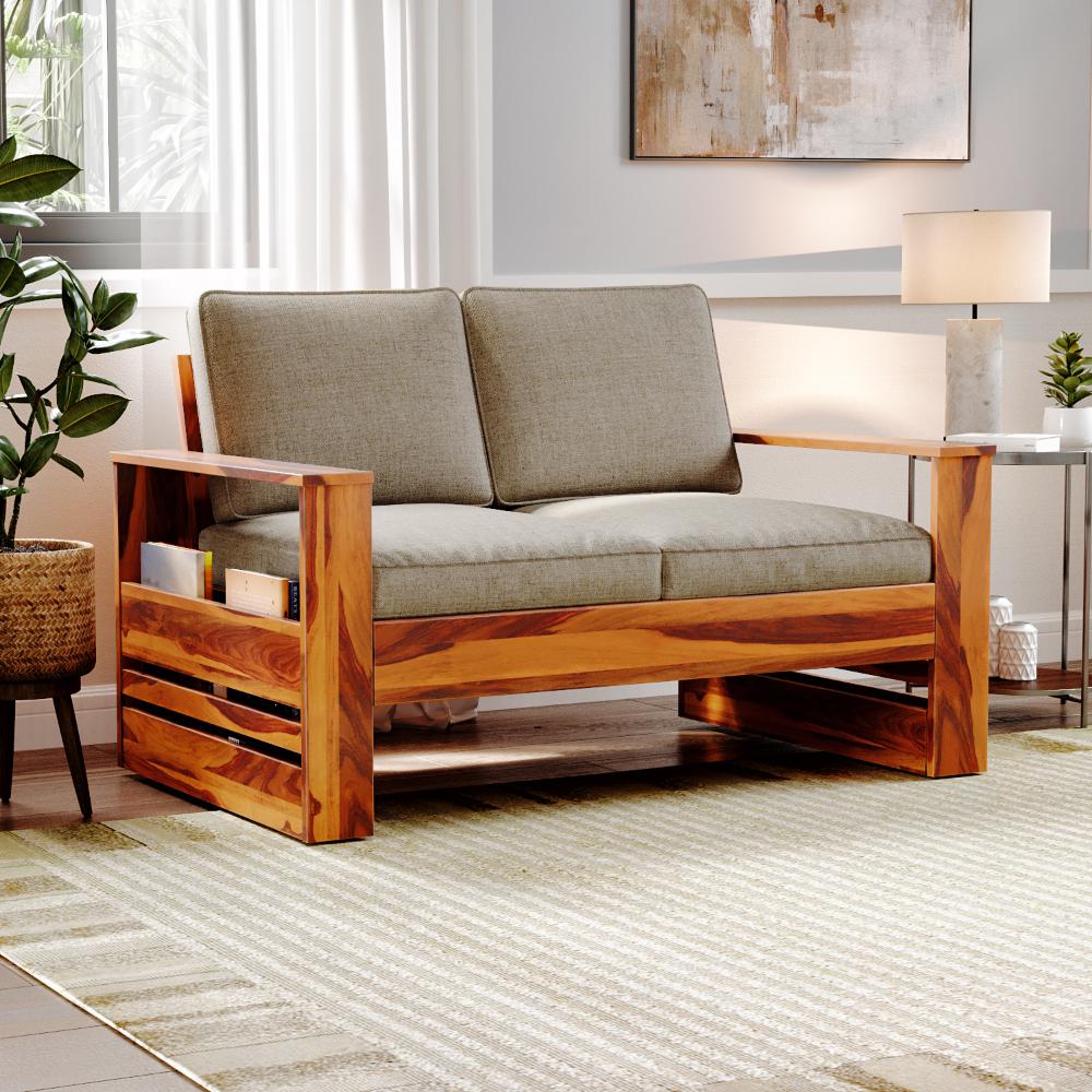 Bahamas Sheesham Wood Sofa Two Seater