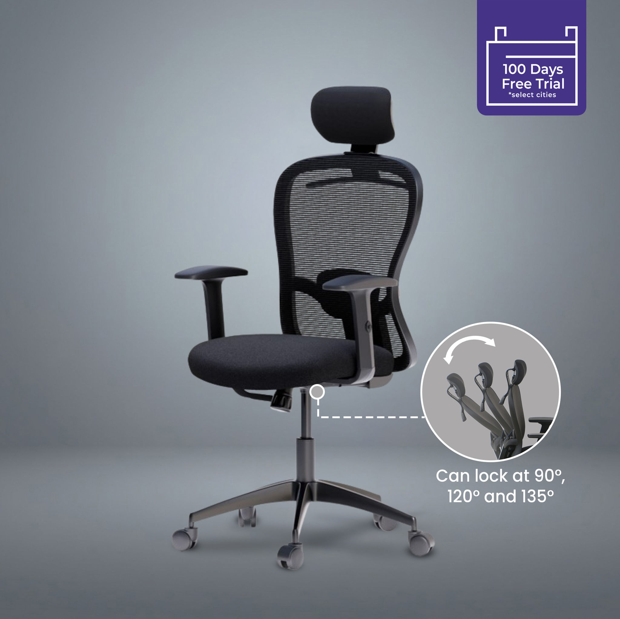 Buy Wakefit Safari Pro High Back Ergonomic Office Chair