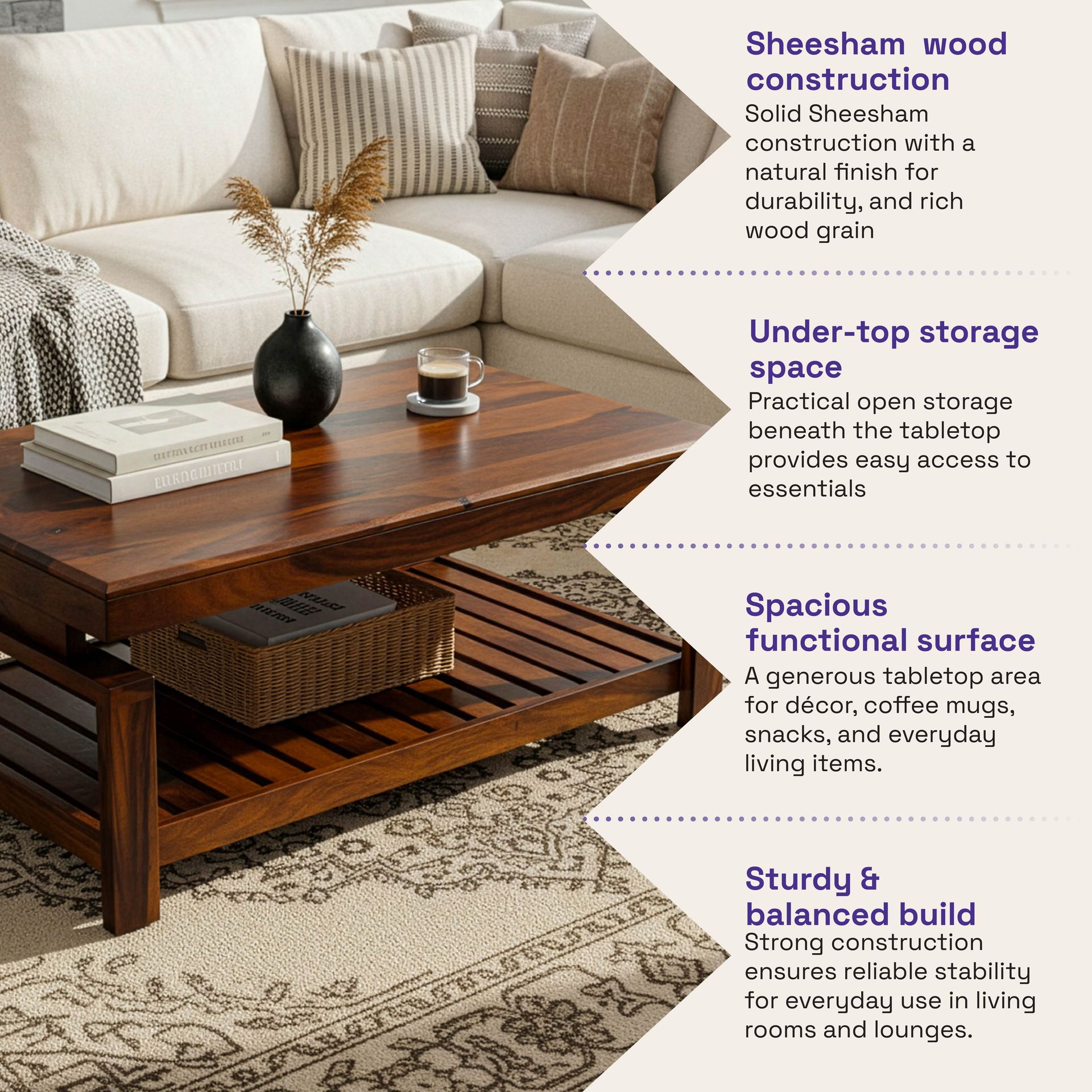 Buy Roastie Coffee Table Online At Best Price In India | Wakefit