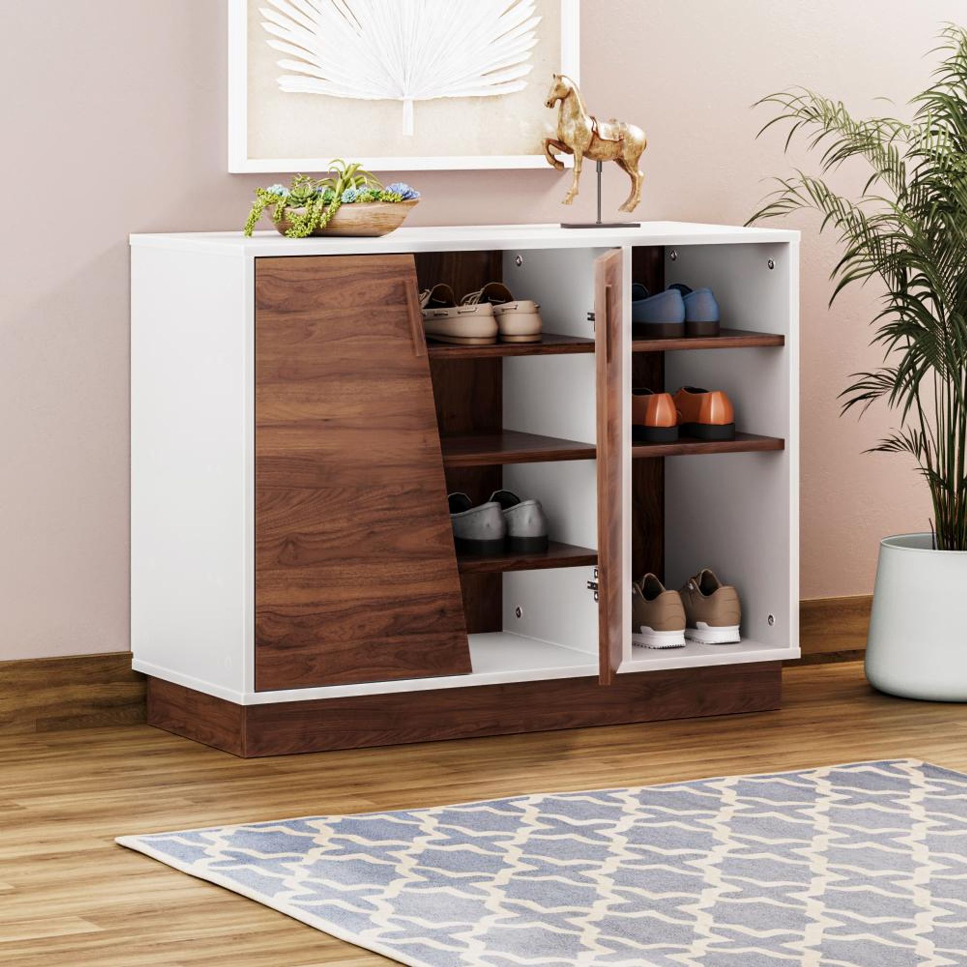 Buy Astrid Wooden Shoe Rack Online at Best prices starting from ₹5781 ...