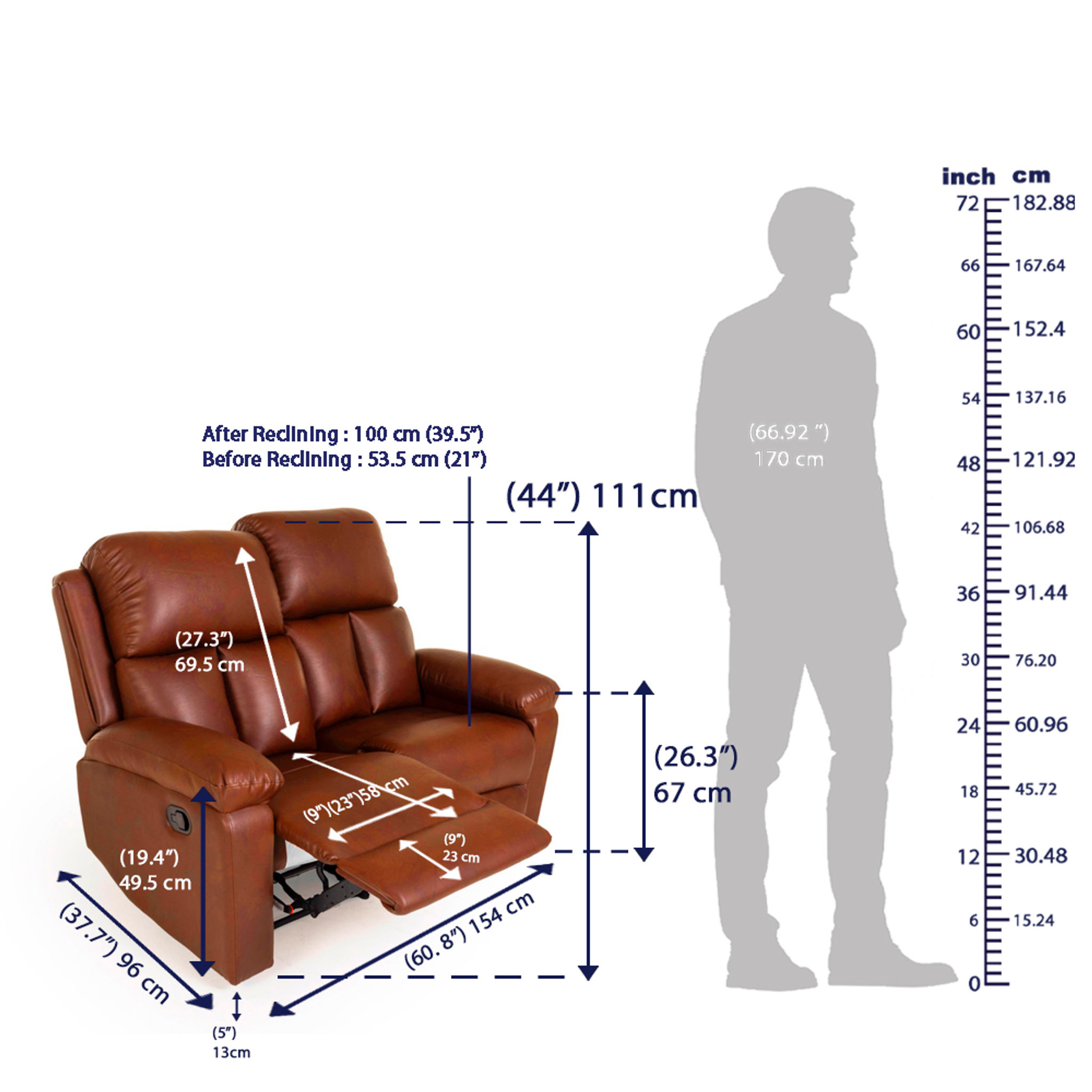 Recliners: Buy Stargazer Recliner sofa Online at Best prices starting ...