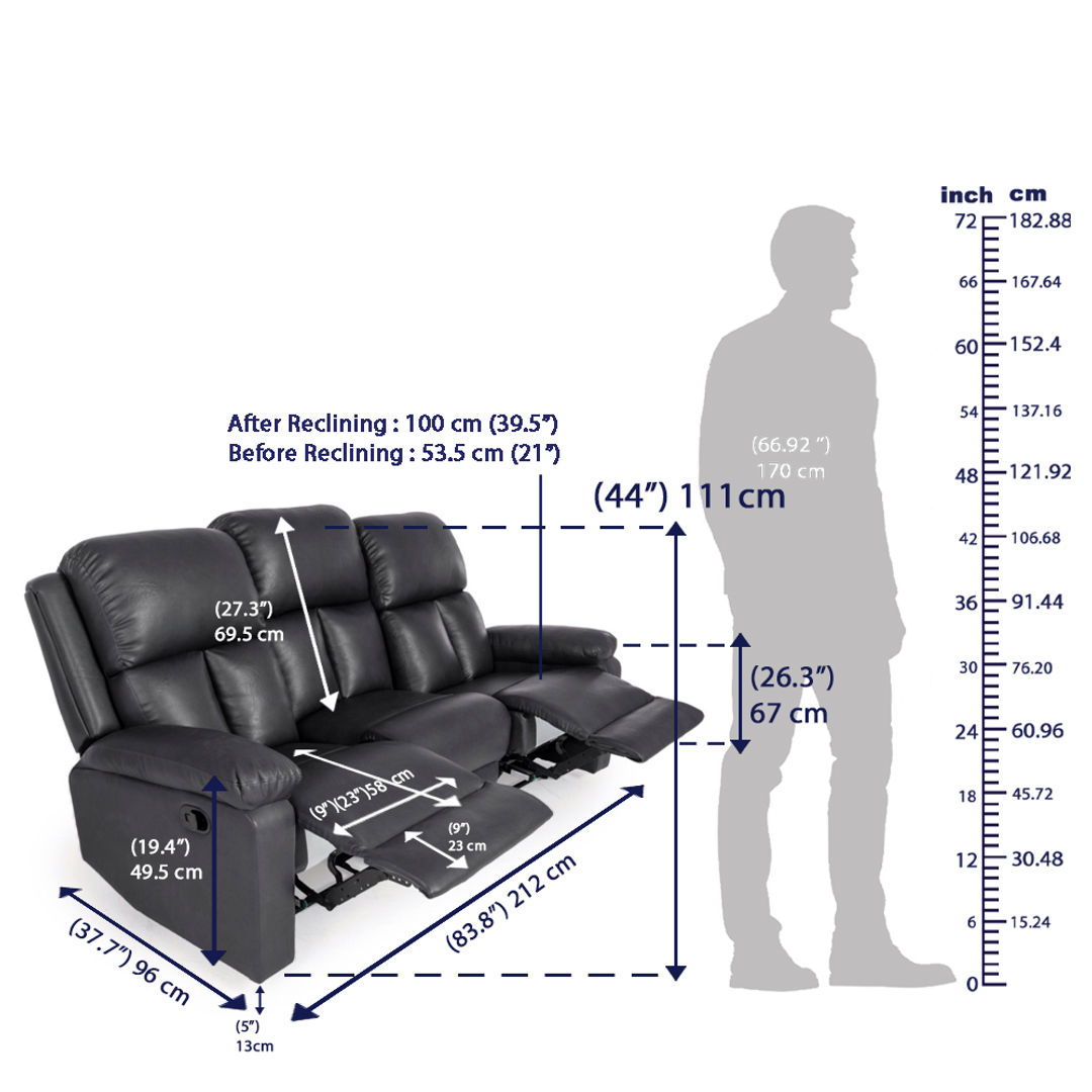 Recliners: Buy Stargazer Recliner sofa Online at Best prices starting ...