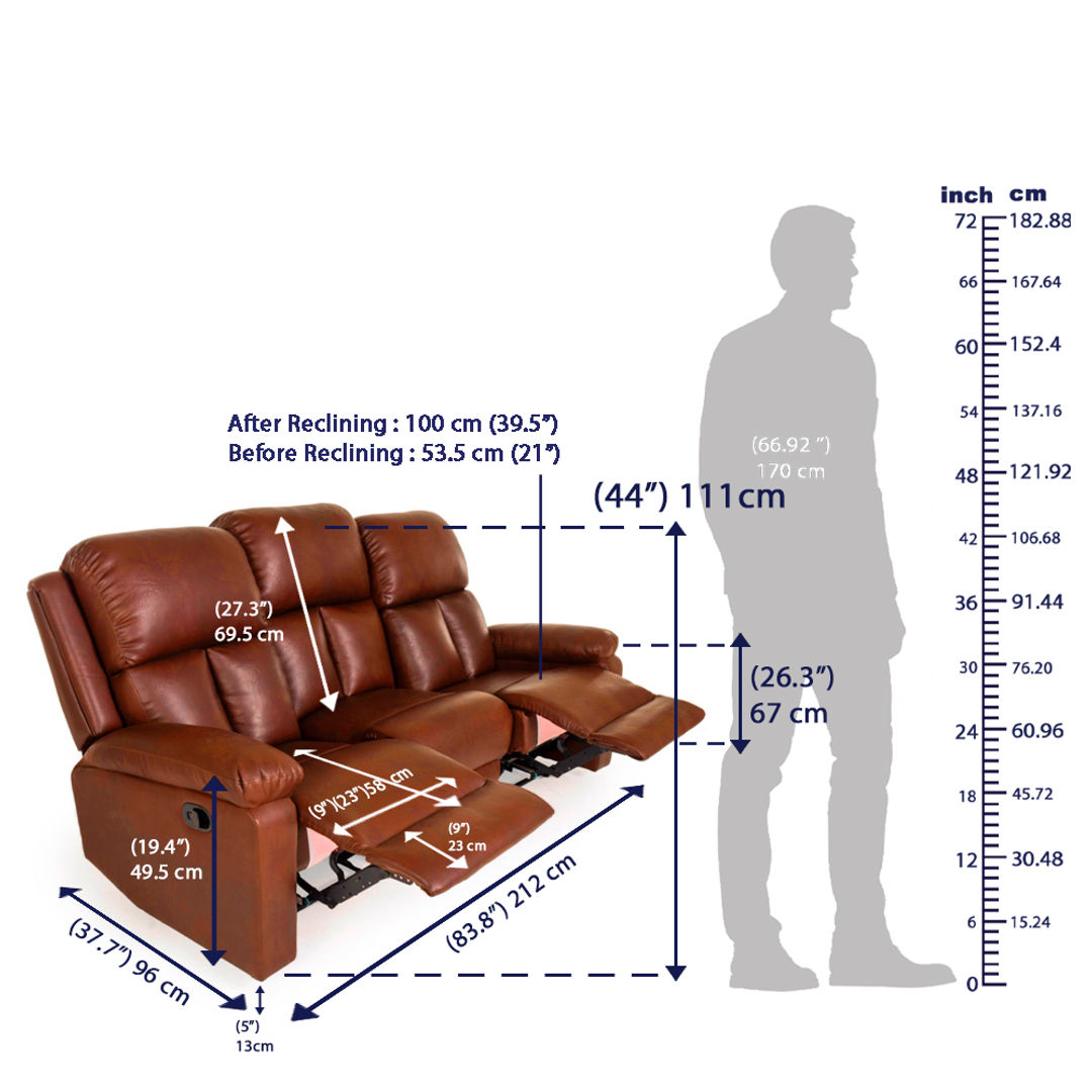 Recliners: Buy Stargazer Recliner sofa Online at Best prices starting ...