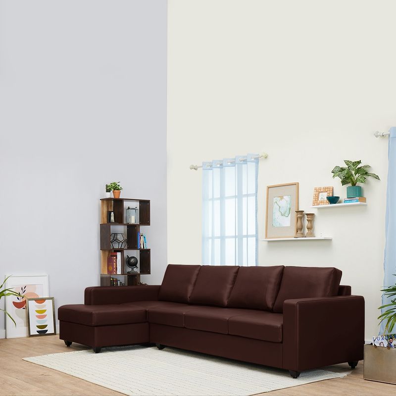 L Shaped Sofa: Buy Napper 4 seater Sectional Sofa Set Online at Best ...