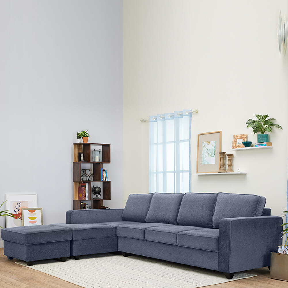 L Shaped Sofa Buy Napper 4 seater Sectional Sofa Set Online at Best prices starting from 46733 Wakefit