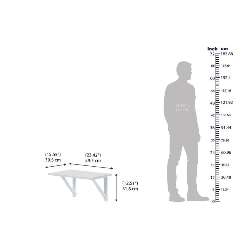 Buy Couper Wall Mount Study Table Online At Best Price In India | Wakefit