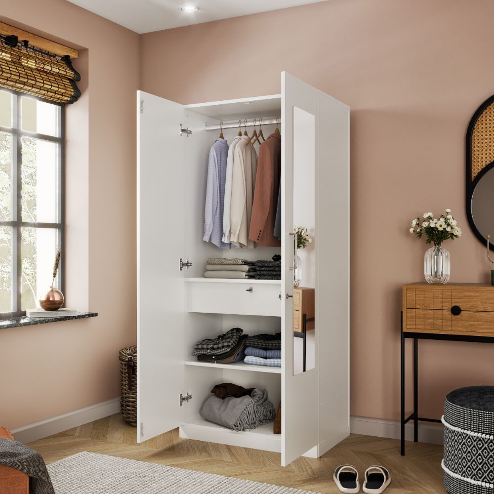 Cheap two door wardrobe store