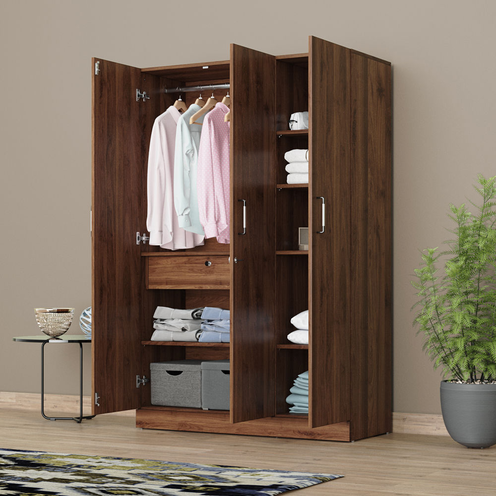 Buy Gingham 3 Door Engineered Wood Wardrobe Online at Best prices starting from 15853 Wakefit
