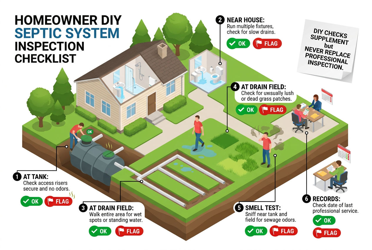 How to Inspect a Septic System (2026 Guide) | SepticTankHub