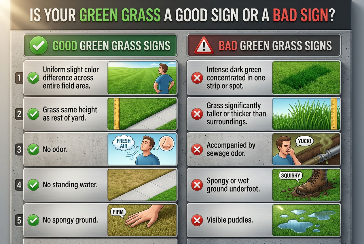 Green Grass Over Septic Tank: Good or Bad? | SepticTankHub