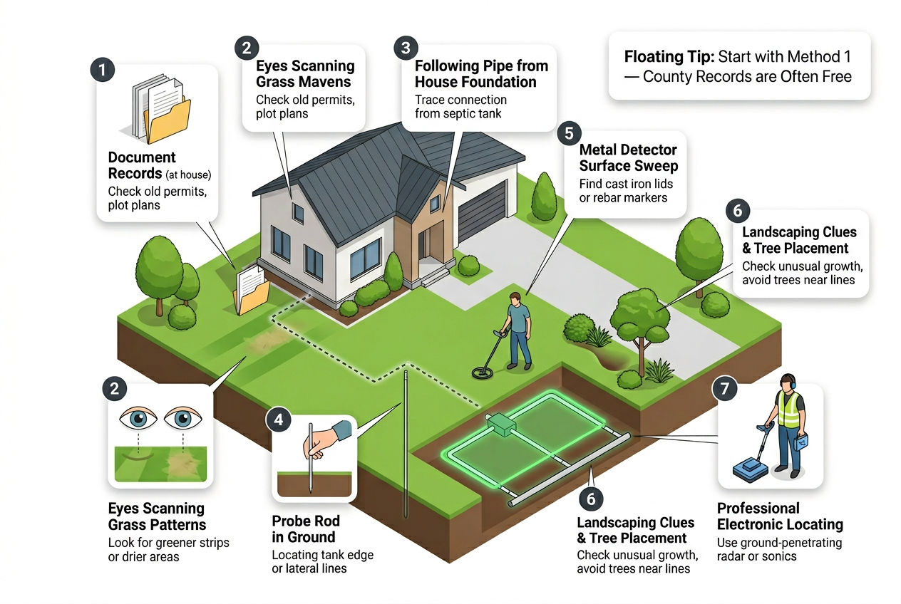 How to Find Your Septic Drain Field (2026) | SepticTankHub