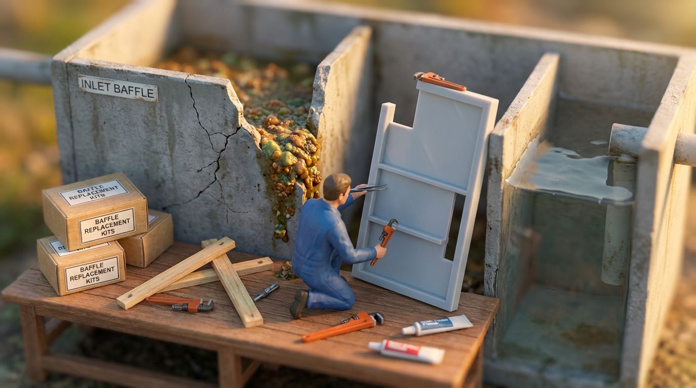 Septic Tank Baffle Repair Cost ($150–$1,500) | SepticTankHub