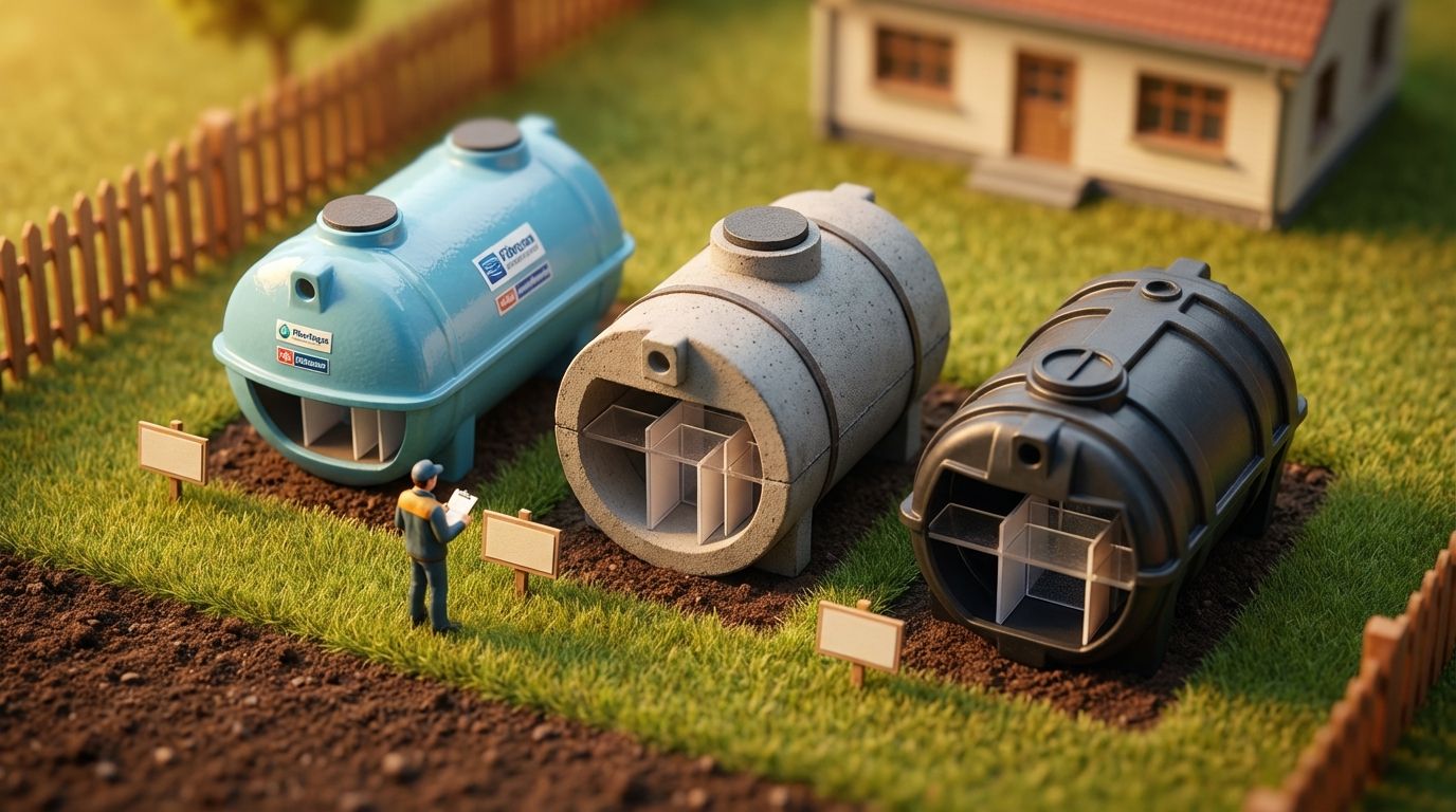 Fiberglass vs Concrete Septic Tank (2026) | SepticTankHub