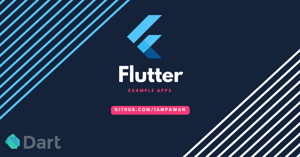 FlutterExampleApps - Free Projects