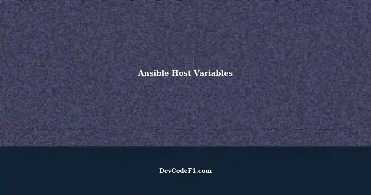 Specifying Host Variables In Ansible A Practical Example 