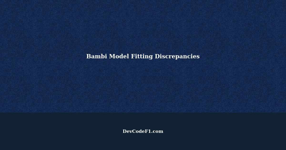 Discrepancies In Fitting Bambi Model With Pymc Backend Locally Vs Remote Repository Package Versions 3392
