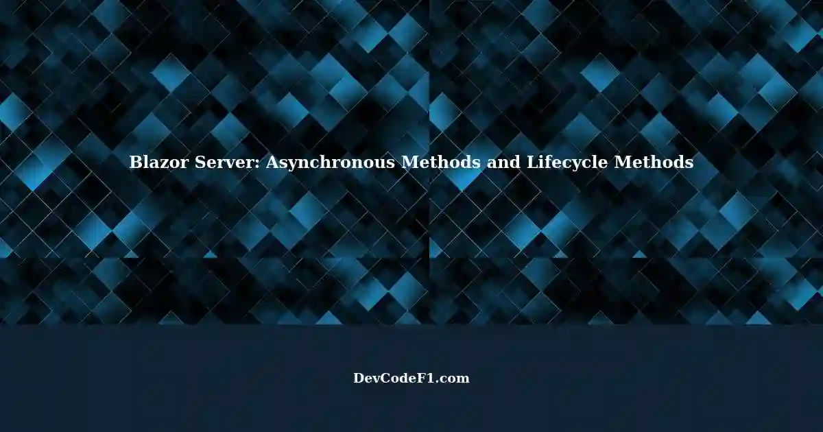 Blazor Server: Keeping Data Requests Fresh - Making Asynchronous ... Blazor Server: Keeping Data Requests Fresh - Making Asynchronous ...