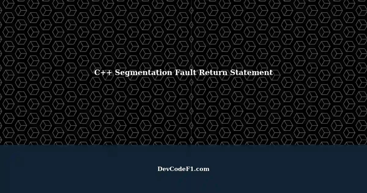 C++ Segmentation Fault Return Statement when Calling RPC Function C++ Segmentation Fault Return Statement when Calling RPC Function