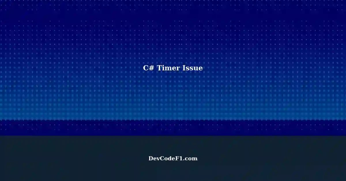c-timer-unable-to-set-timer-remaining