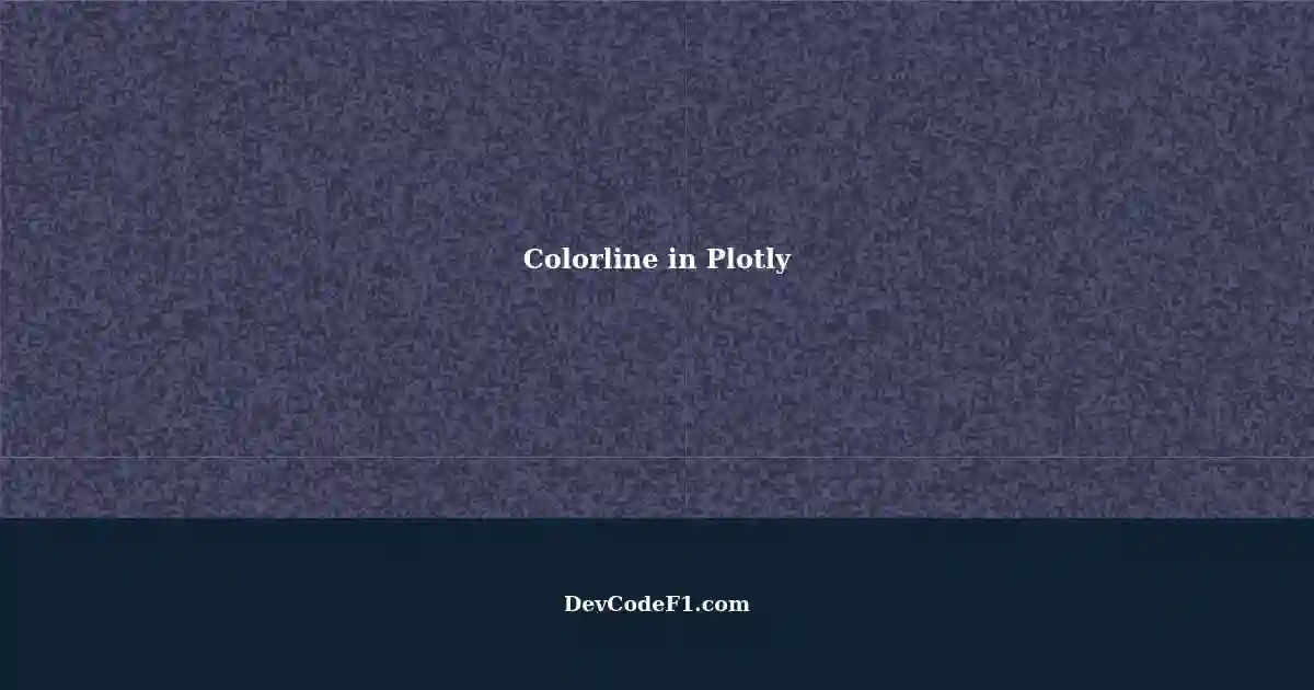 Creating A Colorline According To Row Value In Plotly Graph Objects