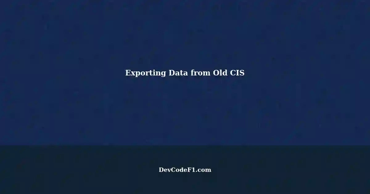 Creating Basic Clickbot: Exporting Data from Old Hospital Clinic ...