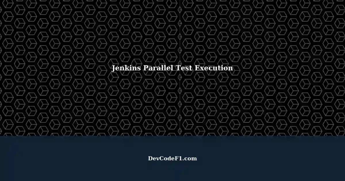 Parallel Execution Of Jenkins Test Cases With Cucumber And Sonarfortify Scan