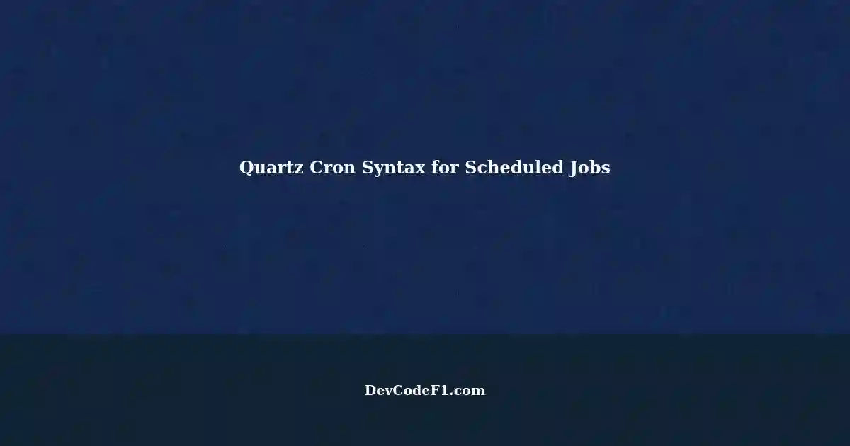 Scheduling Jobs Differently on Different Days with Quartz Cron Syntax Scheduling Jobs Differently on Different Days with Quartz Cron Syntax