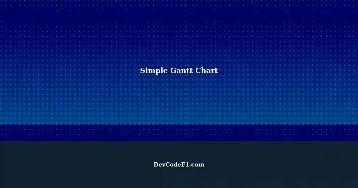 Indesign Project Gantt Chart Simple Management Gantt Chart Template ...