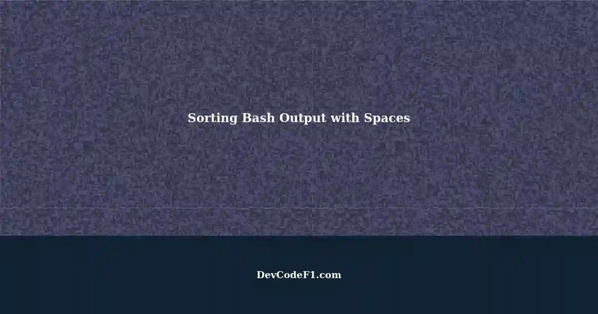 Sorting Bash Output Based On Character Count Including Spaces 3678