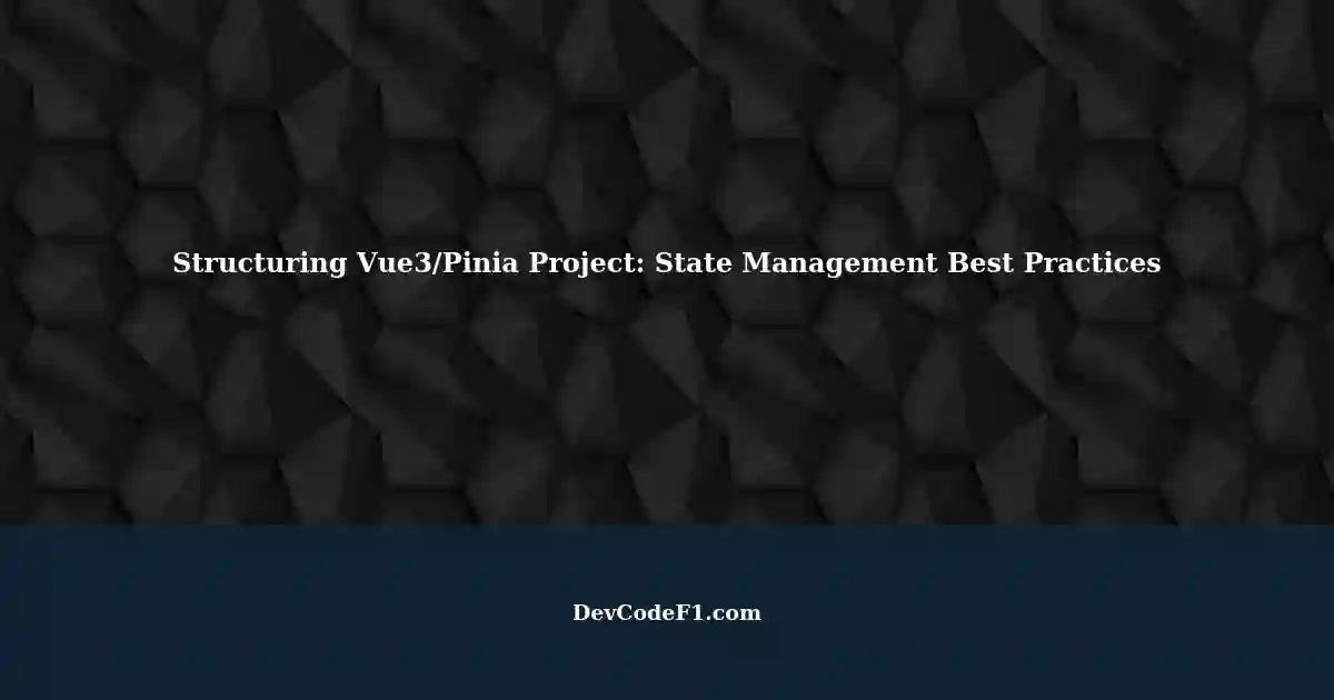 Best Way to Structure a Simple Frontend Web Application with Vue3 and ... Best Way to Structure a Simple Frontend Web Application with Vue3 and ...
