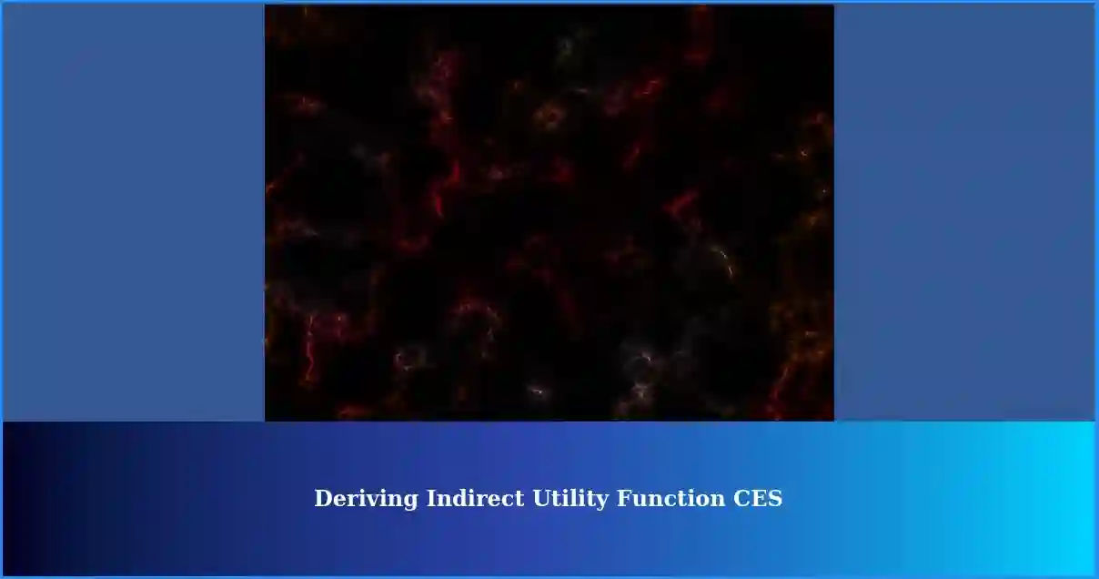 Deriving Indirect Utility Function Problem In Ces